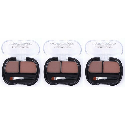 Farres cosmetic Тени для бровей матовые, 2-х цветные, тон 01, 3 шт