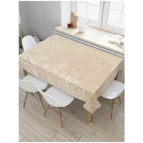 Скатерть прямоугольная JoyArty на кухонный стол "Ветреные лепестки" из оксфорда, 120x145 см