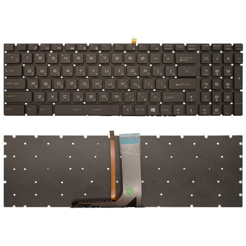 Клавиатура для ноутбука MSI GP62M черная c подсветкой