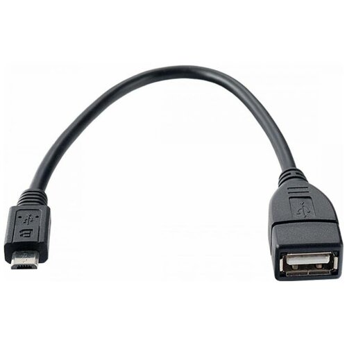 Кабель PERFEO USB2.0 A розетка - Micro USB вилка (OTG), длина 0,2 м. (U4202)