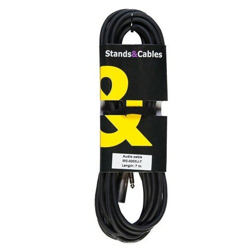 Кабель аудио 1xJack - 1xXLR Stands&Cables MC-030XJ-7 7.0m