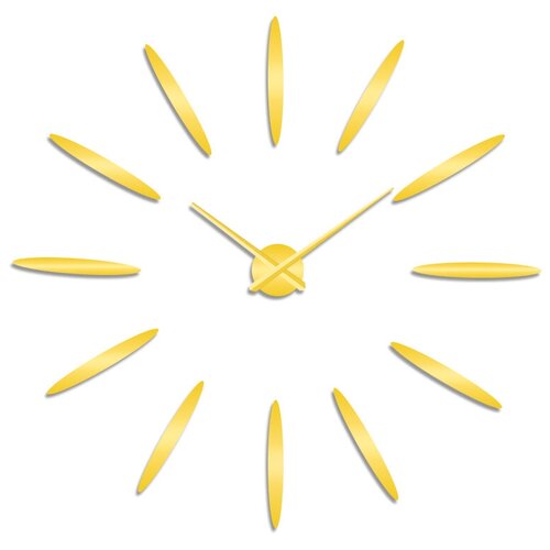 Mirron / Большие настенные часы 3D / 100 см / часы настенные бесшумные / декор дома / часы на стену / часы наклейка