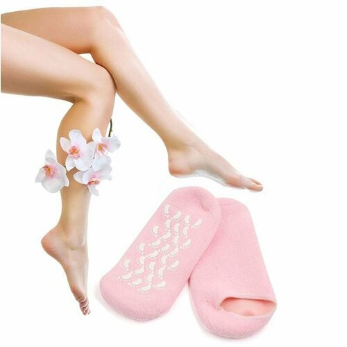 Увлажняющие гелевые носки, розовый