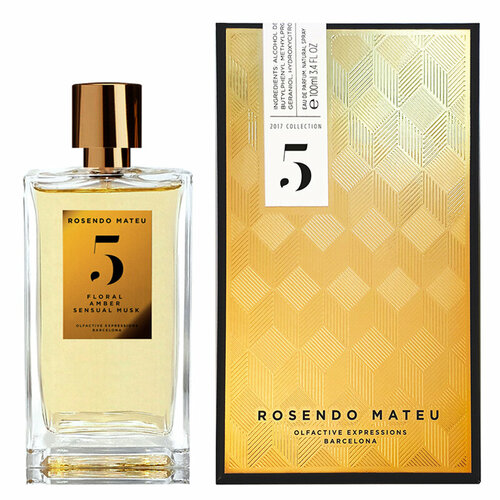 Парфюмерная вода Rosendo Mateu № 5 Floral, Amber, Sensual Musk 5 мл.