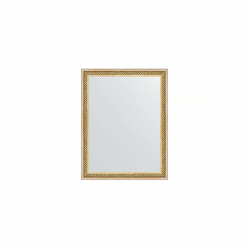 Зеркало настенное EVOFORM в багетной раме витое золото, 35х45 см, для гостиной, прихожей, кабинета, спальни и ванной комнаты, BY 1327