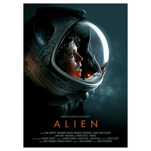 Плакат, постер на бумаге Alien/Чужой. Размер 21 х 30 см