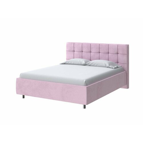 PROxSON Кровать Nety без основания (Ткань: Велюр Teddy Розовый фламинго) 140x190