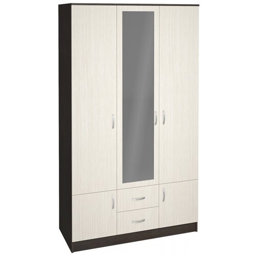 Шкаф для одежды для спальни Интерьер-Центр Ронда ШК-3, (ШхГхВ): 120х52х212 см, венге/дуб белфорд