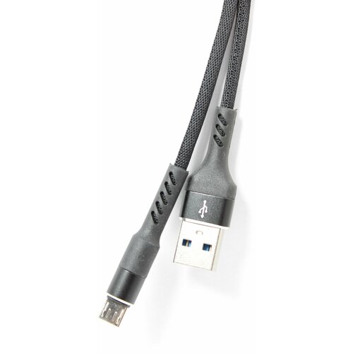 Кабель micro USB "Mi-Digit" M355, в нейлоновой оплетке, усиленное соединение кабеля с коннектором,