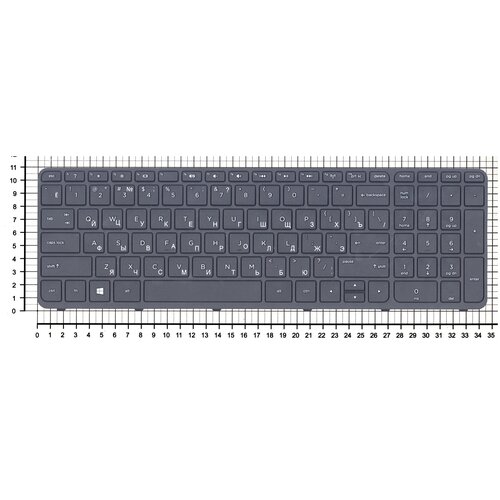 Клавиатура для ноутбука HP 710248-001 (KBHP_Pavilion15), Цвет Черный