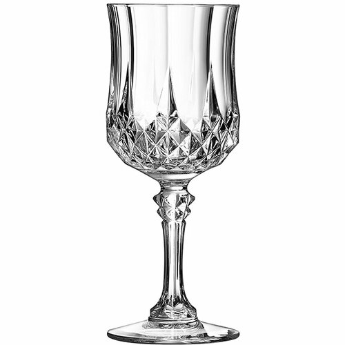 Набор из 4 бокалов для вина "Longchamp", 7х7х18,5 см, 250 мл, прозрачный, хрустальное стекло, Eclat, L7550