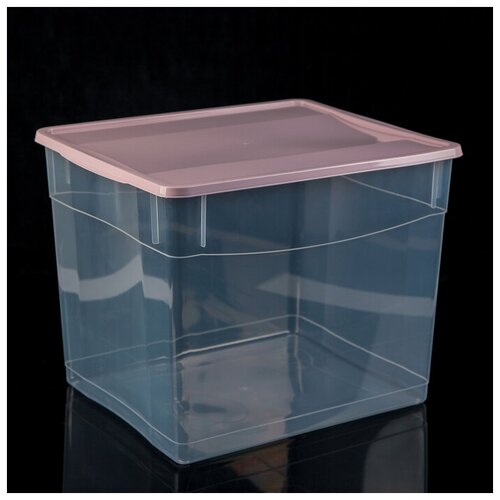 Ящик для хранения с крышкой Кристалл , 34 л, 39x31x33 см.