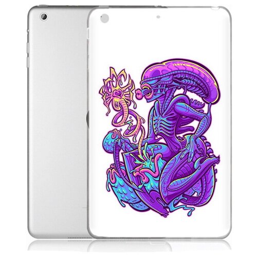 Чехол задняя-панель-накладка-бампер MyPads чужой фиолетовый цвет для iPad Pro 11 (2018) A1979/A1934/A2013 противоударный
