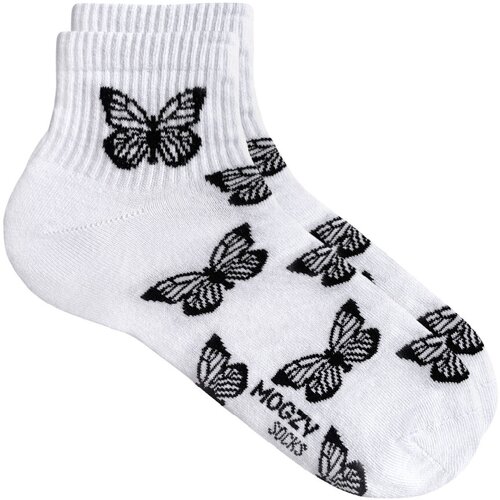 Носки MOGZY, размер 41-45, бежевый, белый, серый