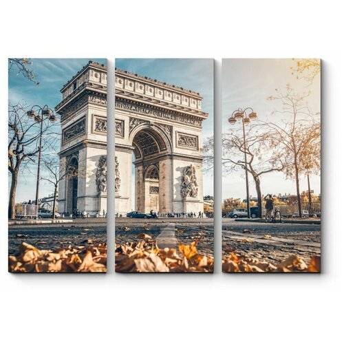 Модульная картина Осеннее очарование Парижем120x86