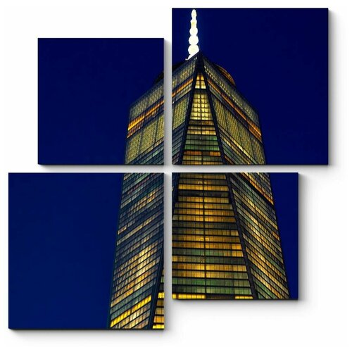 Модульная картина Стеклянный небоскреб в Нью-Йорке130x130