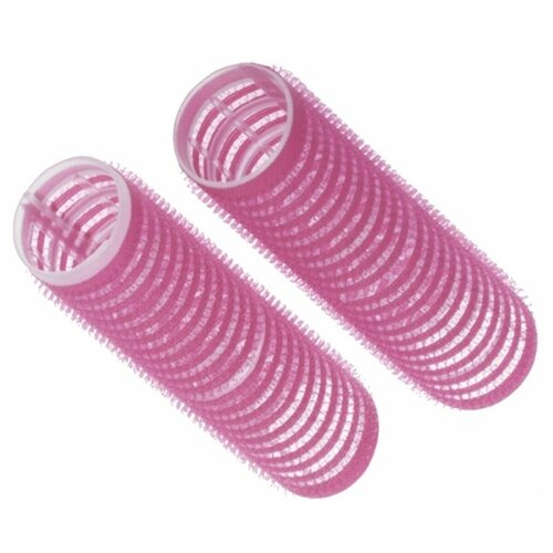 Dewal Beauty Бигуди-липучки, розовый, 24 мм