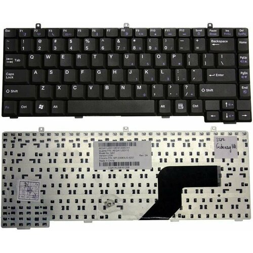 Клавиатура для Gateway E265 черная