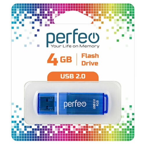 USB флешка Perfeo USB 4GB C13 Blue