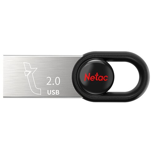 Флешка Netac UM2 USB 2.0 32 ГБ, 1 шт., серебристый/черный
