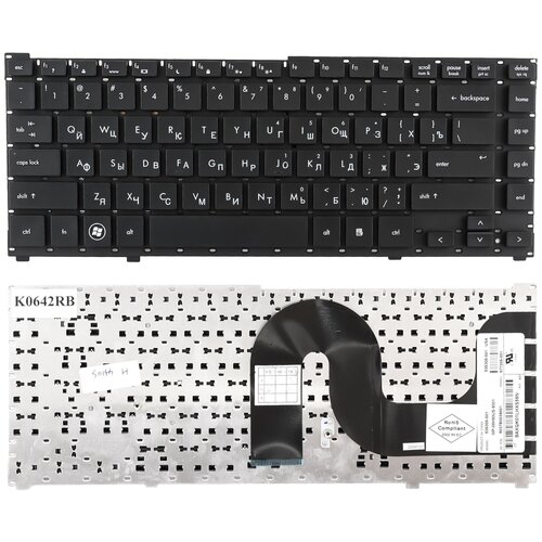 Клавиатура для ноутбука HP ProBook 4310s, 4311s черная без рамки