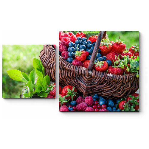 Модульная картина Корзинка с ягодами 170x102
