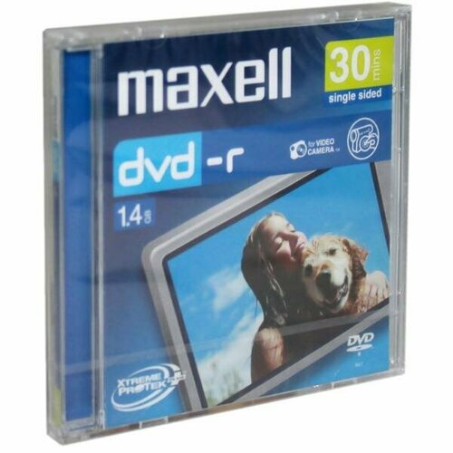 Диски Maxell DVD-R 8см Slim Case (1шт.) 1.4Gb (30min)