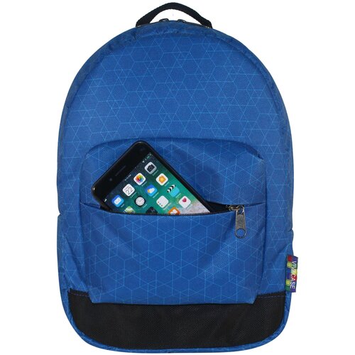 VIVACASE Рюкзак для ноутбука Small School Geometry 12-13", оксфорд, синий (VCN-BSSGM13-blue)