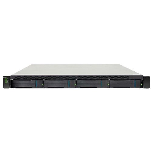 EonStor GSe Pro 1000 1U/4bay, Single controller 4x1G iSCSI, 2xUSB 3.0, 2x USB 2.0, 1x4GB, 2x(PSU+FAN Module), 4x drive trays (only supports SATA drive