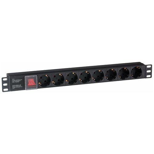 Блок силовых розеток Exegate ServerPro PDU-19H801 Al-8S-C14-SW