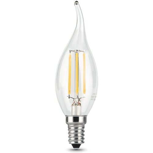 Лампа LED GAUSS Filament 7W/E14/4100K свеча на ветру 104801207
