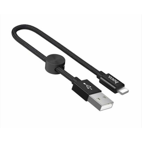 Кабель Hoco X35 Lightning - USB черный, 0.25м