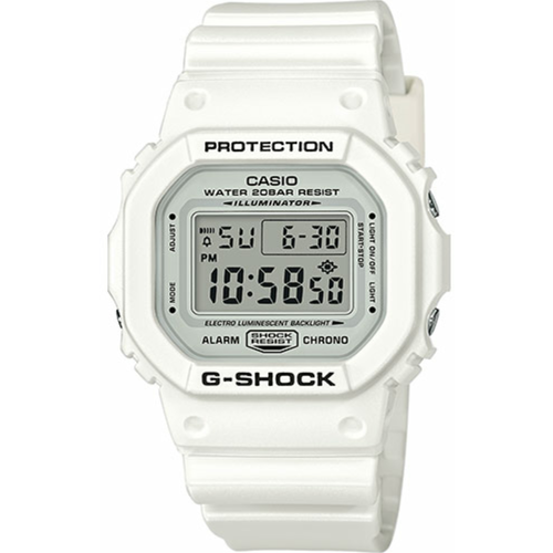 Наручные часы CASIO G-Shock DW-5600MW-7, белый, серый