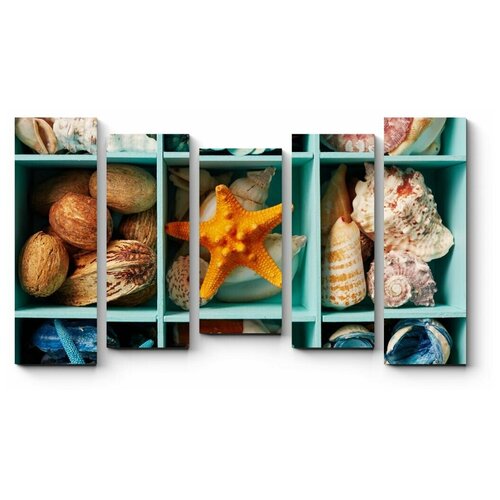 Модульная картина Коробочка с морскими сокровищами120x72
