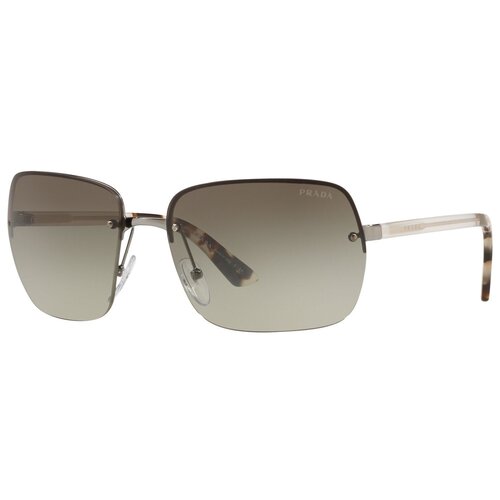 Солнцезащитные очки Prada, серый, серебряный