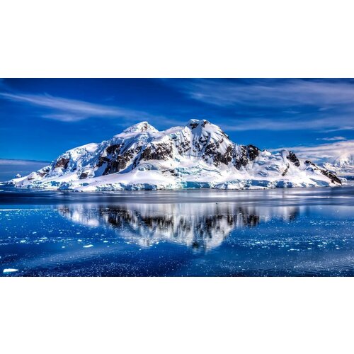 Картина на холсте 60x110 LinxOne "Антарктида Трансантарктические горы" интерьерная для дома / на стену / на кухню / с подрамником