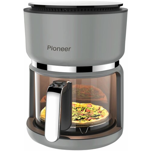 Аэрогриль Pioneer 3 л для приготовления без масла и жира, точная настройка времени и температуры, 12 программ, гриль, жарка, выпечка, 1500 Вт