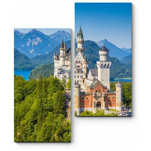 Модульная картина Сказочный замок Нойшванштайн, Германия 90x113