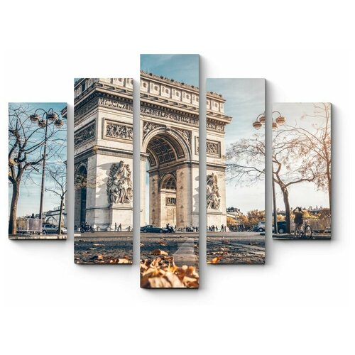 Модульная картина Осеннее очарование Парижем105x84