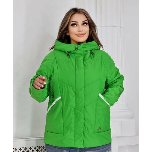 Куртка , размер 56, зеленый