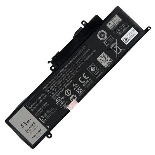 Аккумулятор для ноутбука Dell 13-7000 Series, 11-3000, 11-3147, 11-3148 (11.1V, 3800mAh). PN: GK5KY, 4K8YH, GK5KY, RHN1C