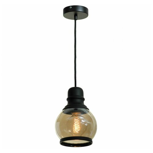 Светильник Lussole Tonawanda GRLSP-9689, E27, 10 Вт, кол-во ламп: 1 шт., цвет: черный