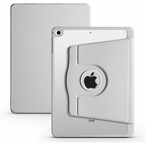 Чехол для iPad Air / Air 2 / 9.7" (2017-2018) с подставкой 360 и держателем для стилуса серый