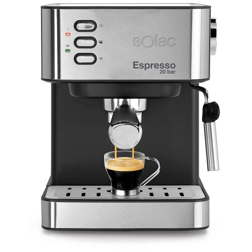 Кофемашина  Solac CE4481 Espresso, серебристый/черный