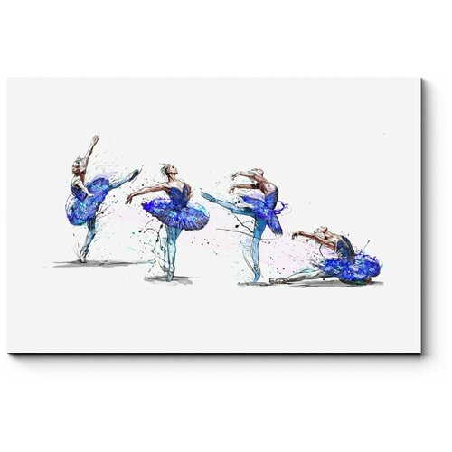 Модульная картина Акварельные балерины130x87