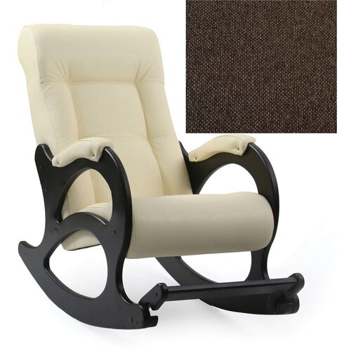 Кресло-качалка Сиетл (мод.44) (ткань Мальта -15/Венге/ БЛ)
