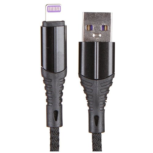 Аксессуар Zibelino USB - Lightning 2А 1m Black ZDNC-APL-BLK