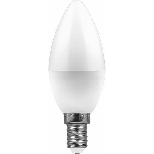 Лампа светодиодная LED 9вт Е14 дневной матовая свеча | код. 25800 | FERON ( 1шт. )