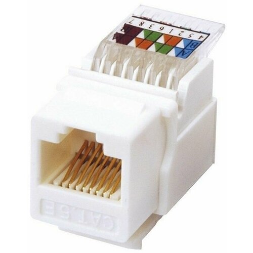 Гнездо вставка/контактный модуль RJ-45 (Keystone Jack) CAT5e, вертикальная заделка