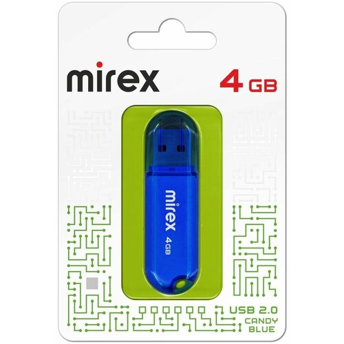 Флешка USB Flash Drive MIREX CANDY BLUE 4GB